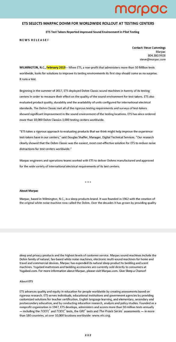 特徴 - YOGASLEEP by marpac